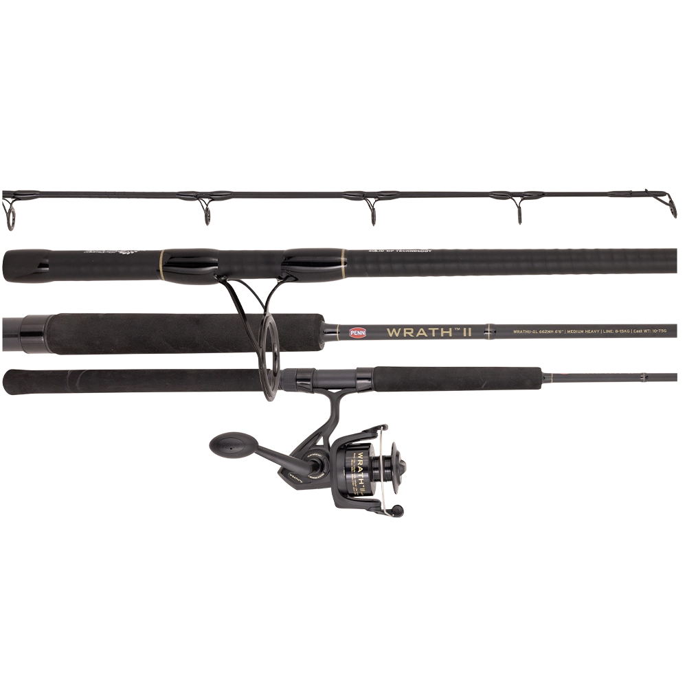 Penn Wrath II Glass Spinning Combo — Spot On Fishing Tackle