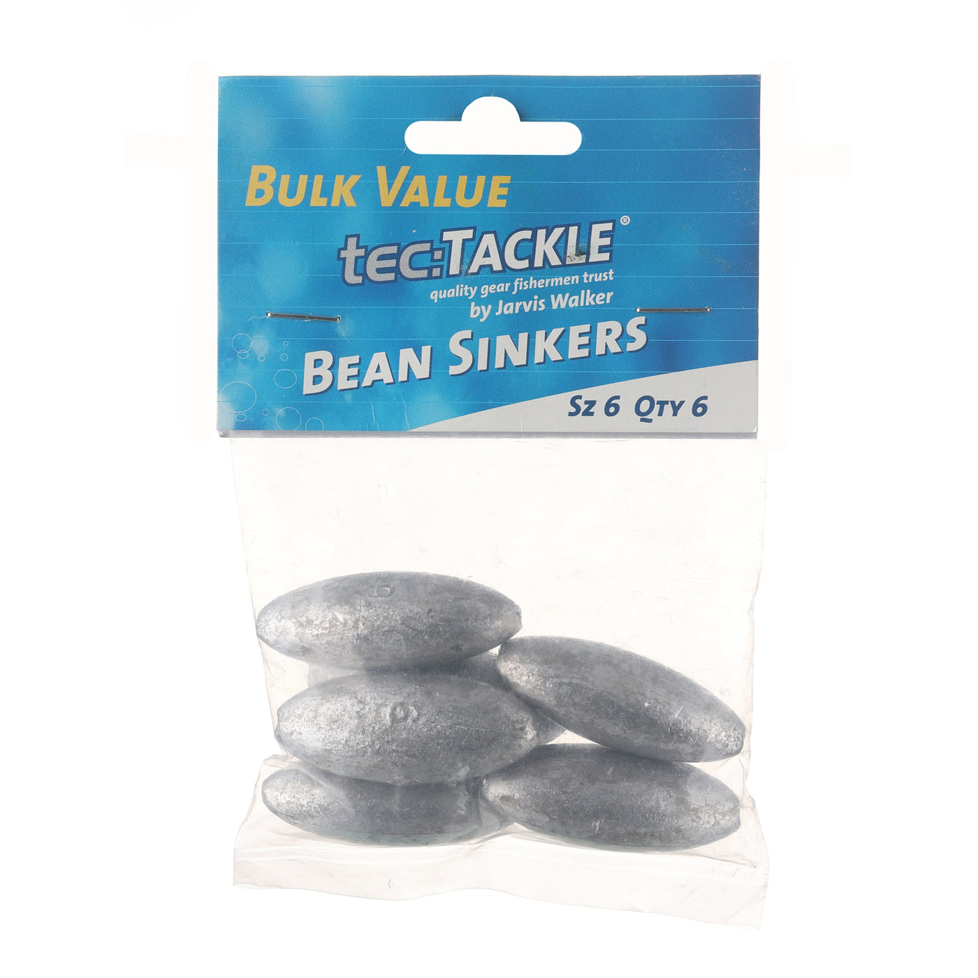 JW Tec Tackle Bean Sinkers — Spot On Fishing Tackle